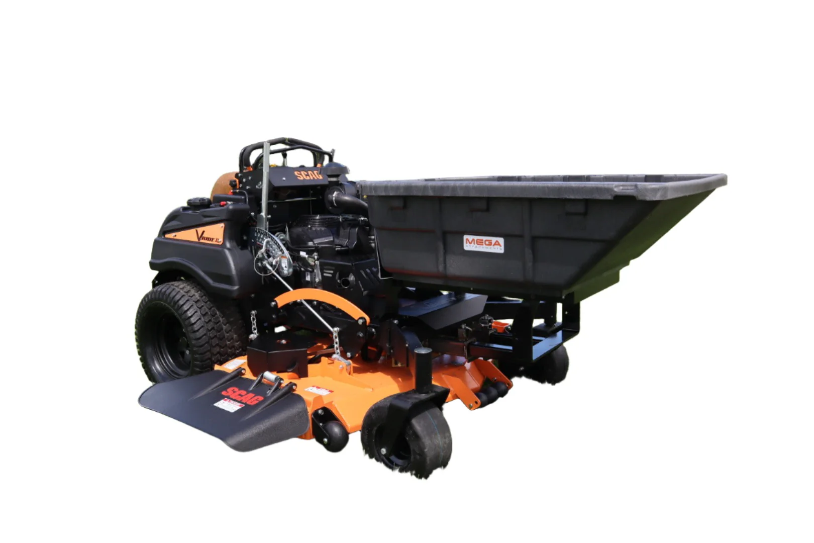 MEGA Attachments 121200 Full Kit Mulch Bucket w/ Receiver for Scag V ...