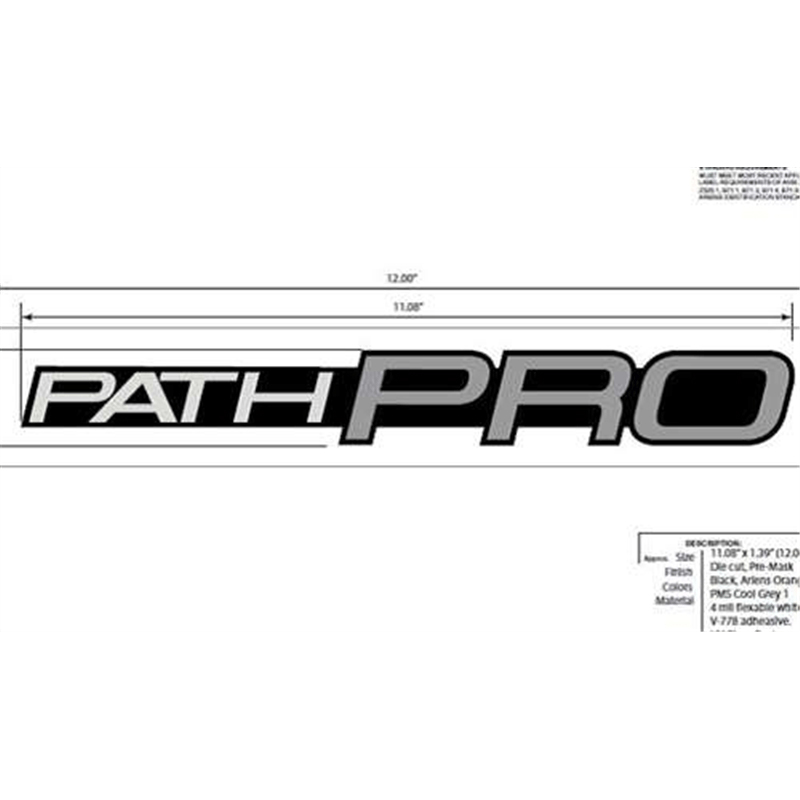 Revamp Your Snowblower: Ariens 08001033 PathPro Cowl Decal